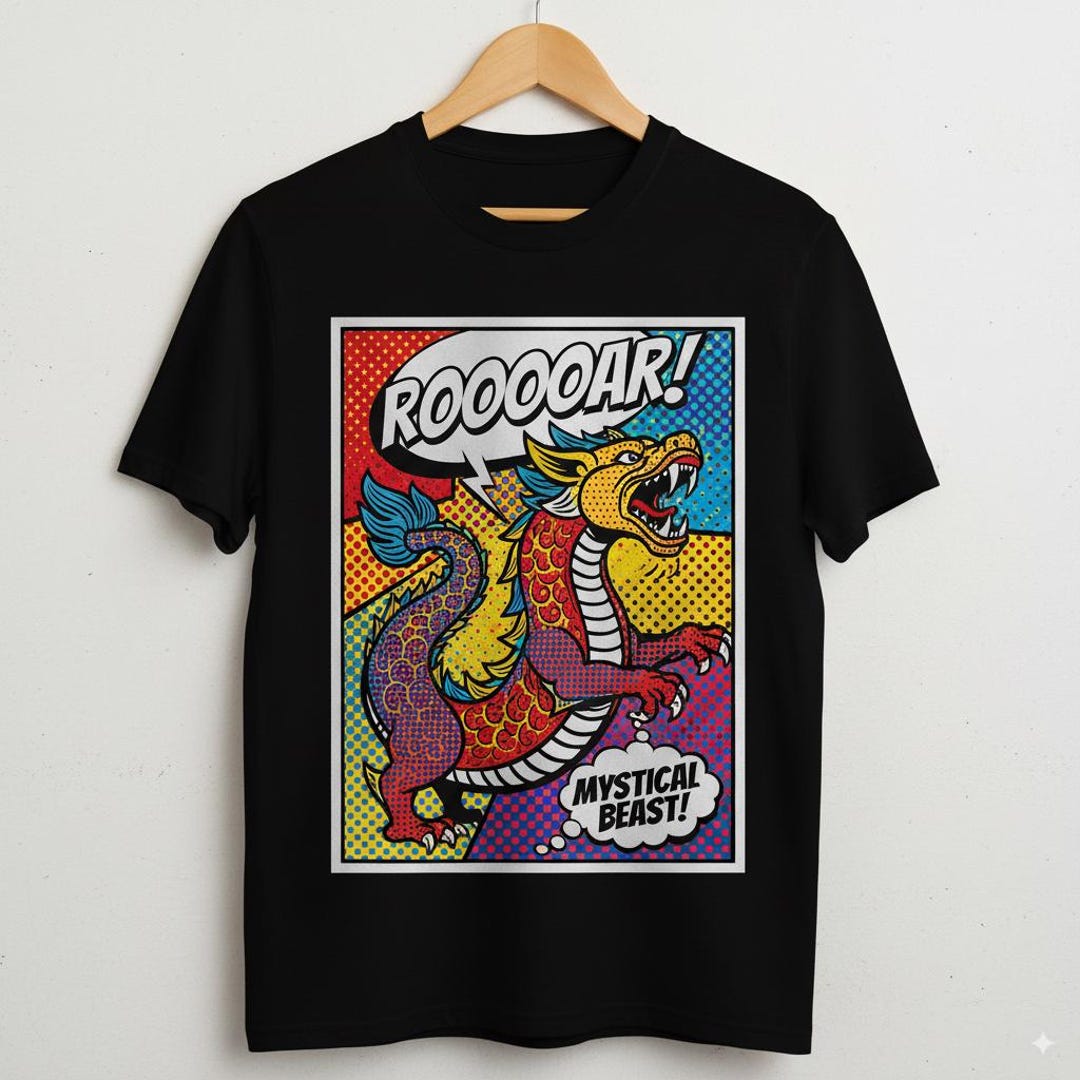 Makara Mythical Beast T-shirt: Southeast Asian Streetwear Graphic Tee ...