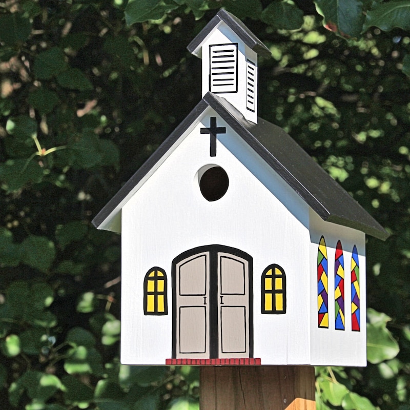 Church Bird House - Etsy