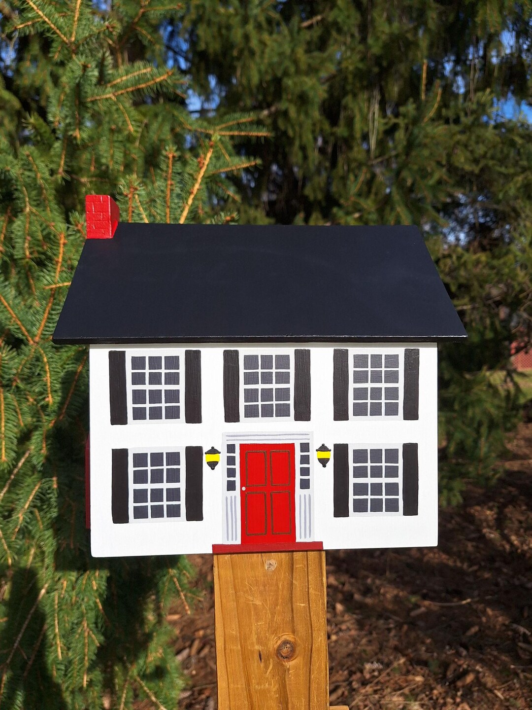 Colonial Bird House, Wooden (white) - Etsy