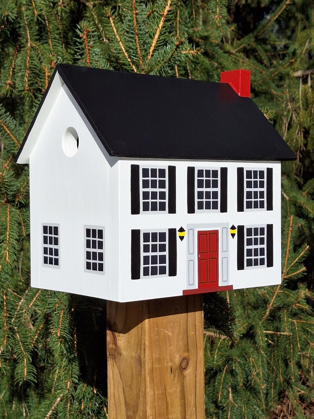 Colonial Bird House, Wooden (white) - Etsy