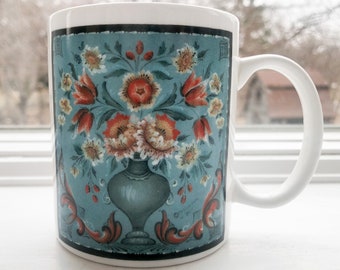 Blue Rosemaling | Etsy