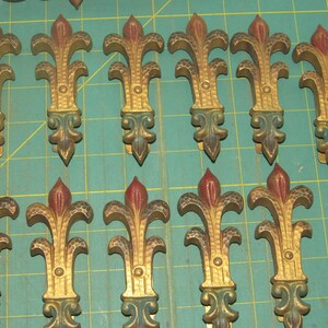 Antique Art Deco Lot Curtain Drapery Iron Hardware, Chain, Art Nouveau ...
