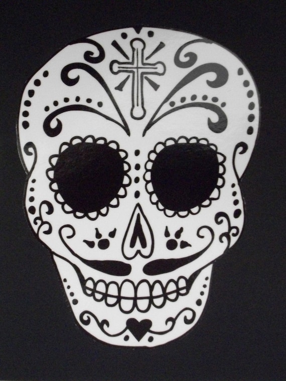 Calcomanías De Calaveras De Azúcar Para Autos Calcomanía De Acento