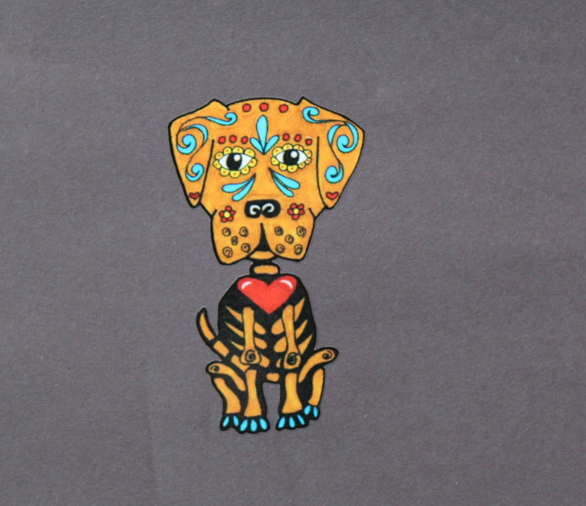 Day of the Dead Labrador Car Sticker # 118/146 - Etsy