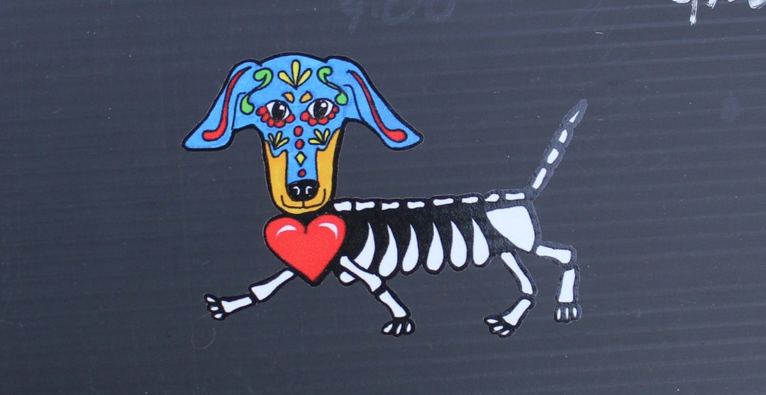 Day of the Dead Dachshund #127 - Etsy