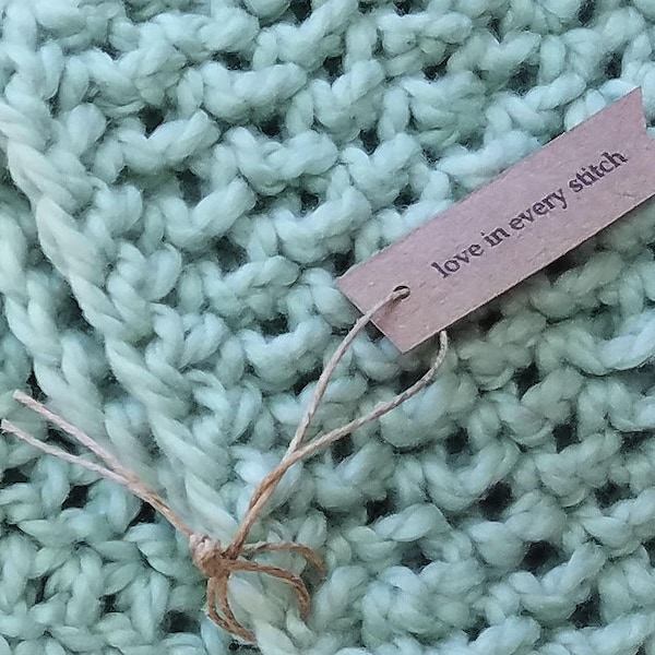 Hand Knit Tags - Etsy