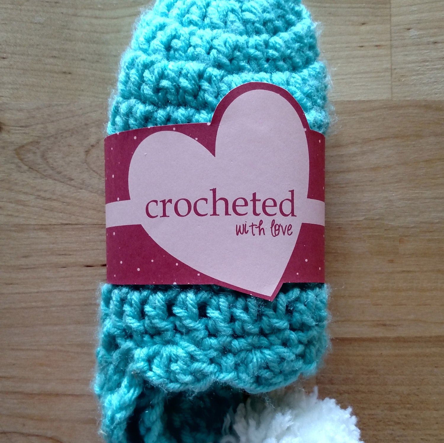Crocheted With Love Pink Label - PRINT YOUR OWN, Printable Care ...