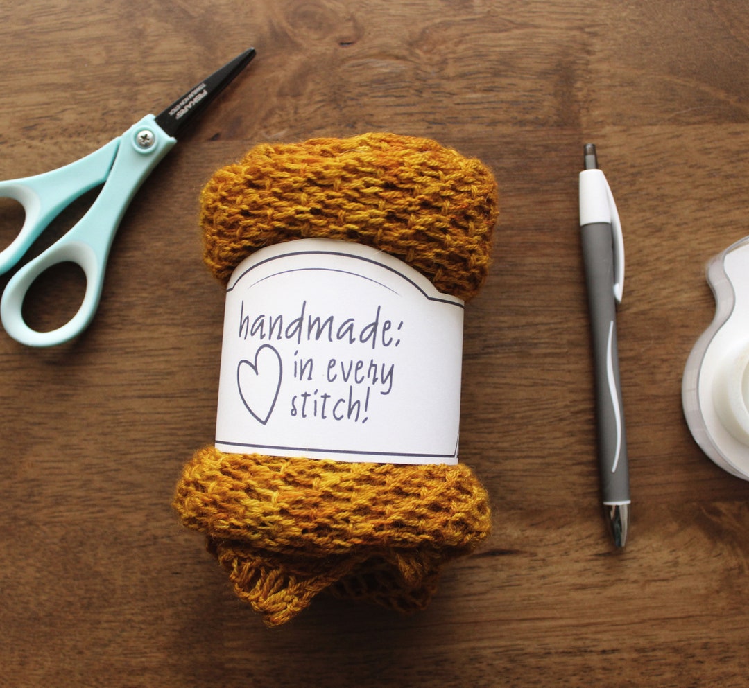 Handmade Love in Every Stitch Labels PRINT YOUR OWN - Etsy