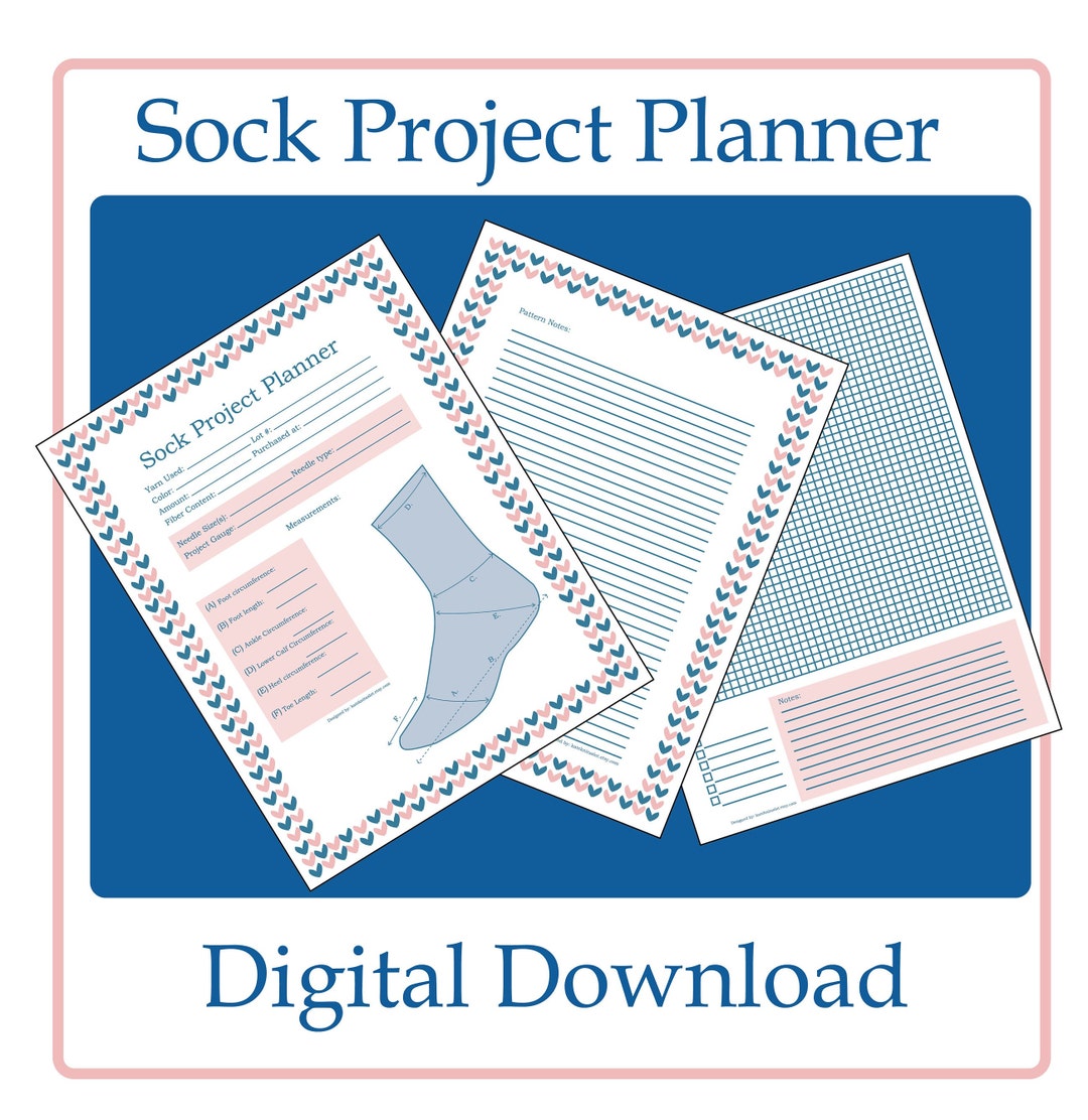 Printable Knitting Worksheets, Knitting Project Planner, Knitting ...