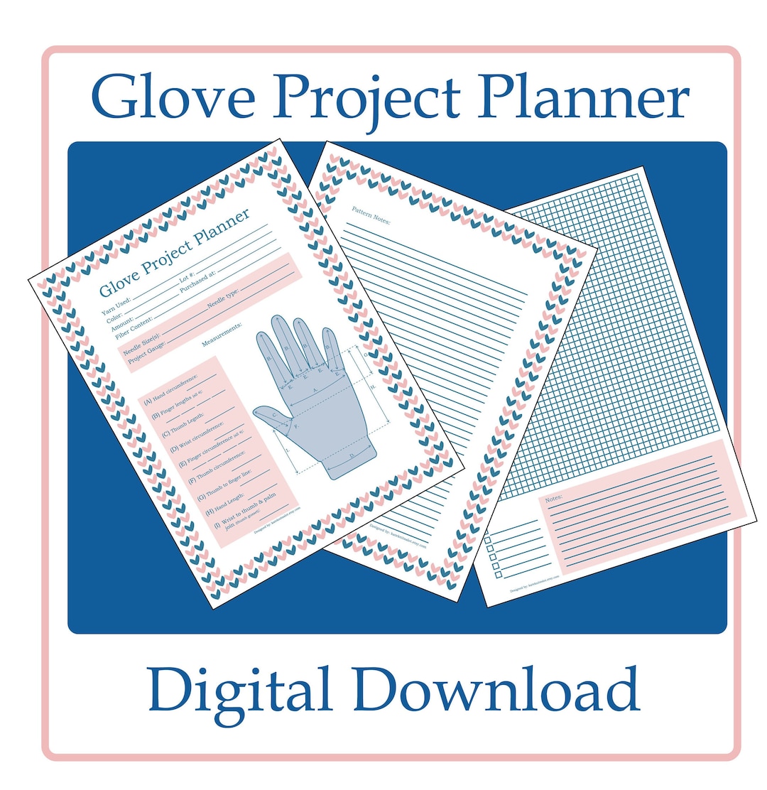 Printable Knitting Worksheets, Knitting Project Planner, Knitting ...