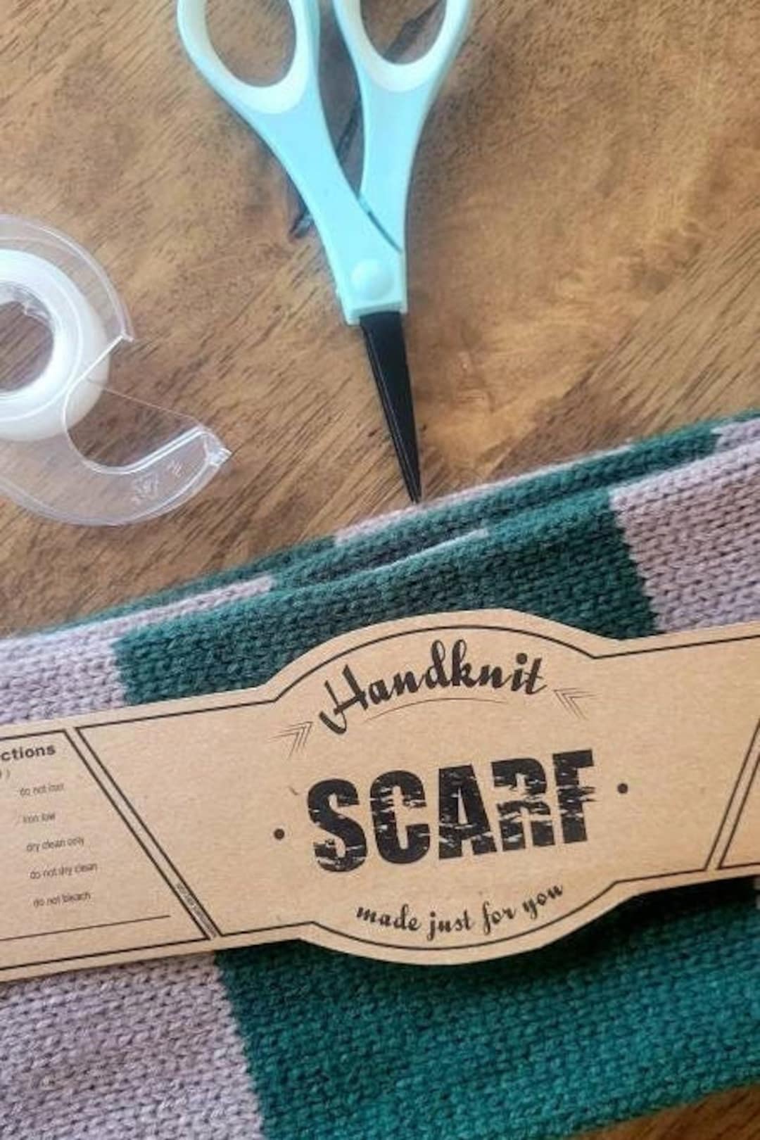 Scarf Labels - PRINT YOUR OWN, Printable Care Instructions, Scarf Tag ...