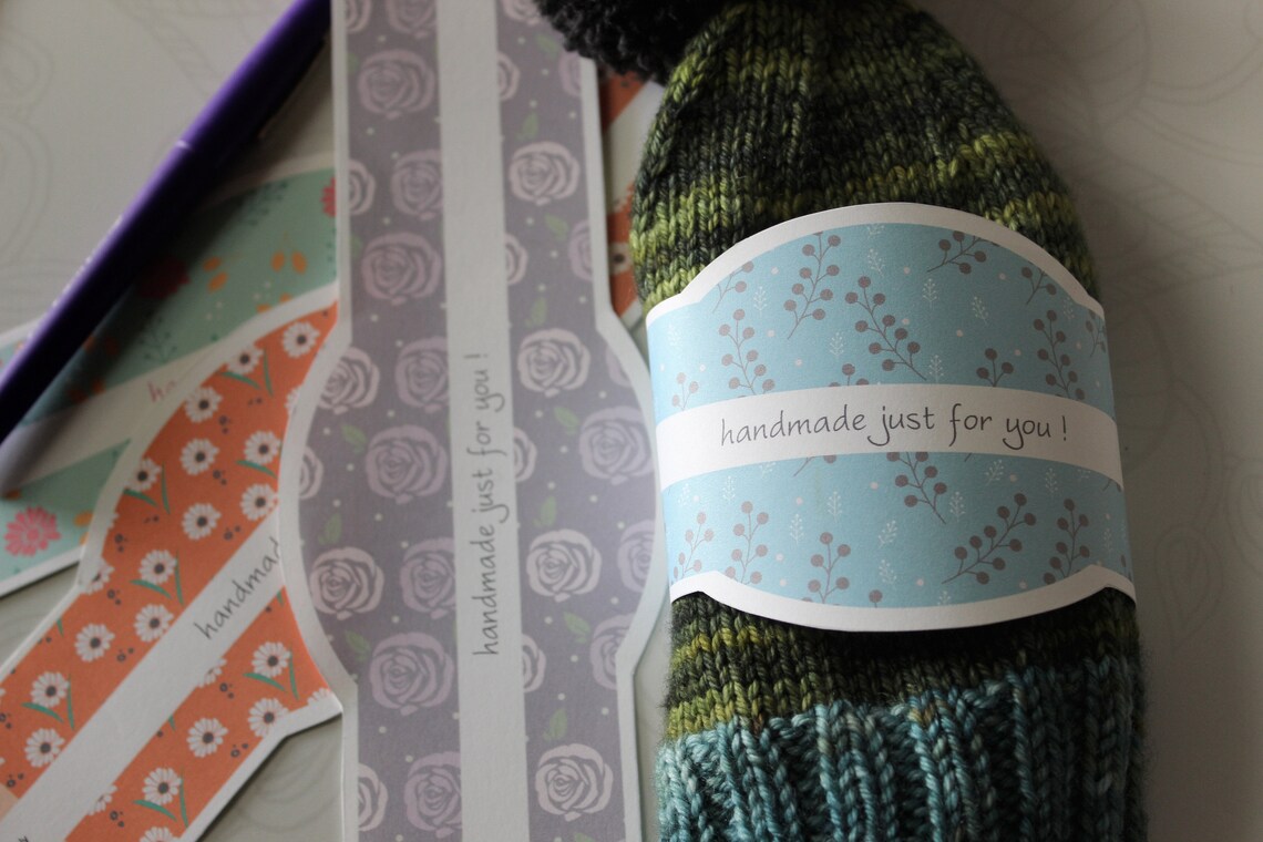 Floral Craft Labels PRINT YOUR OWN - Etsy