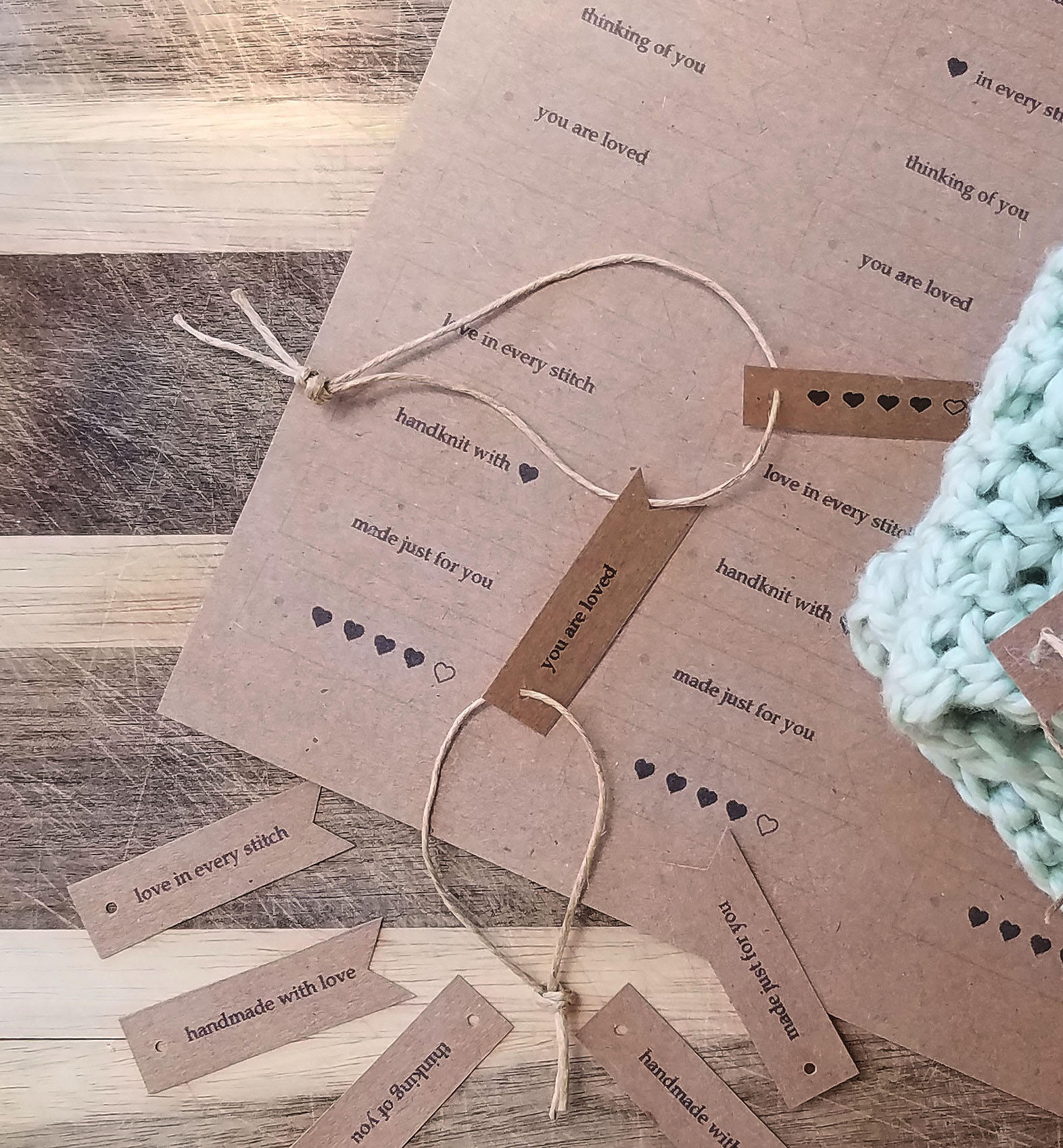 Tiny Labels for Knit or Crochet PRINT YOUR OWN | Etsy