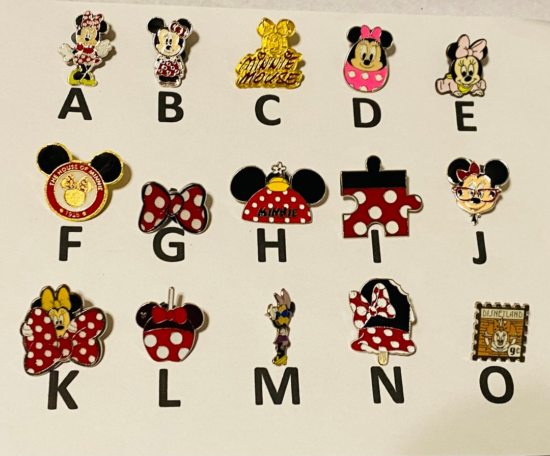 Disney Pins 8 Your Choice Minnie Mouse - Etsy