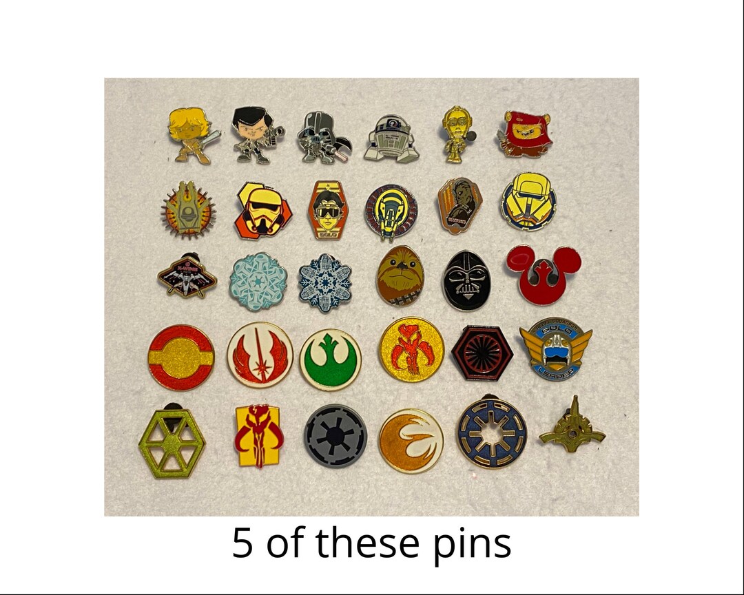 STAR WARS Disney Pins Lanyard Set - Lanyard Starter Set- Trading Pin ...