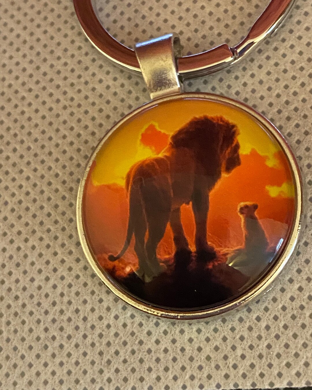 LION KING Keychain Keyring Disney Gift Disney Simba Mufasa - Etsy