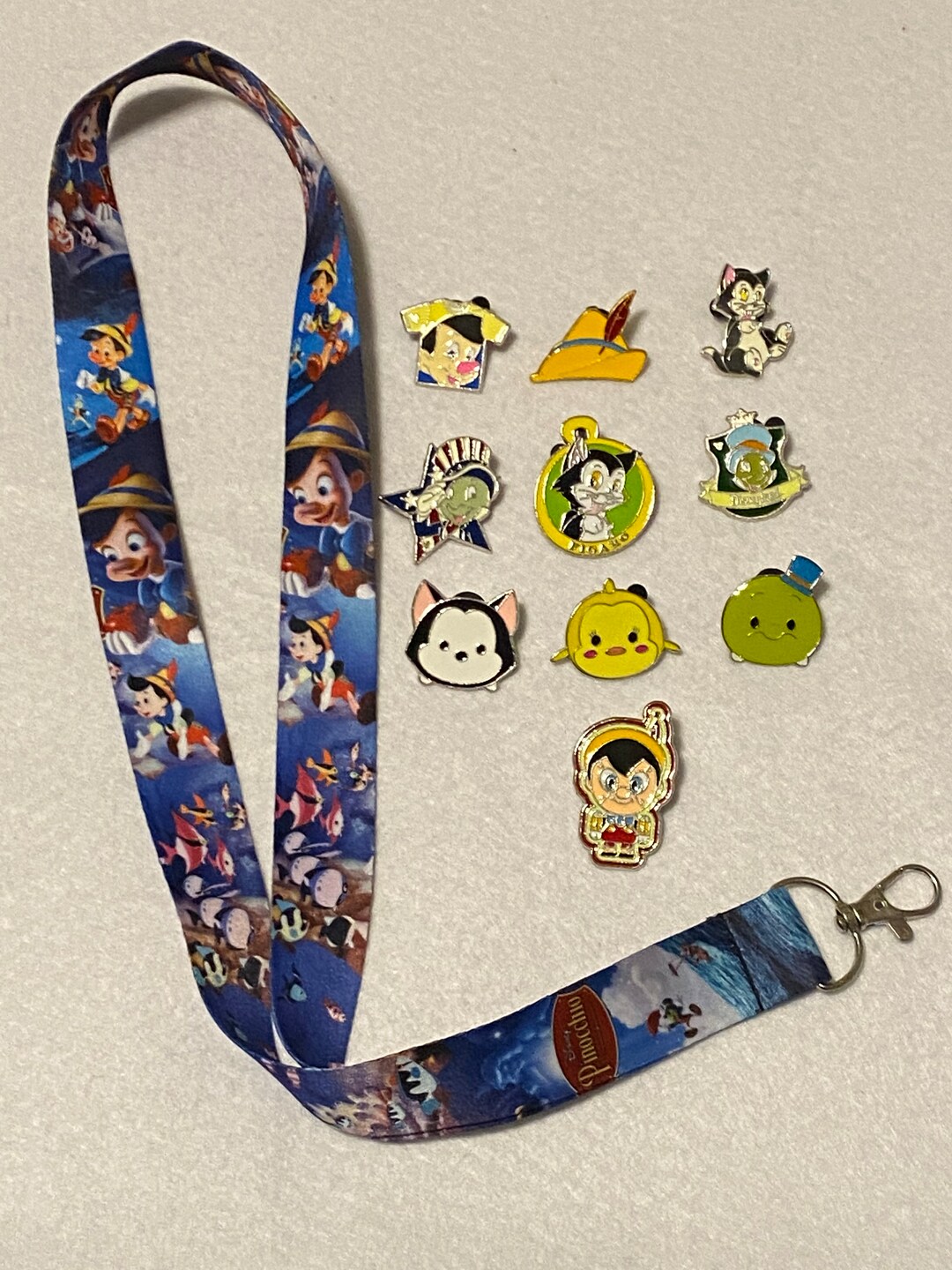 PINOCCHIO Disney Pins Lanyard Starter Set- Lanyards / Disney Pin Lots ...
