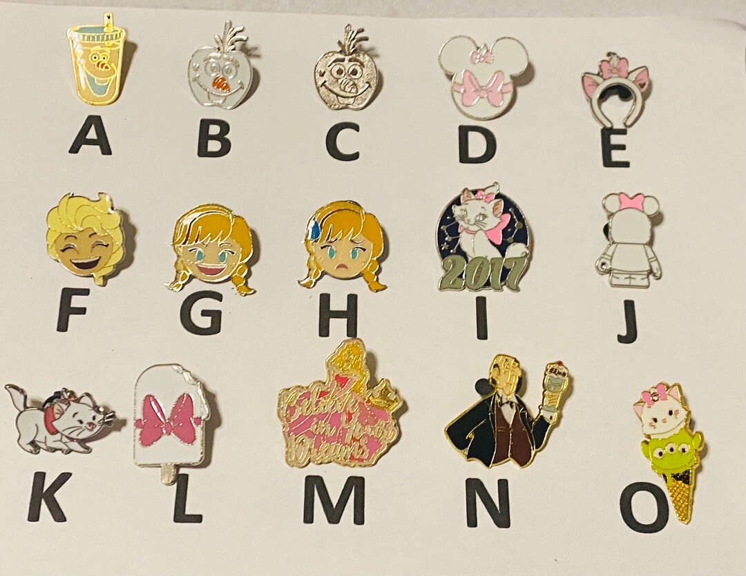 Disney Pins 30 Your Choice Disney Frozen / Marie Aristocats - Etsy