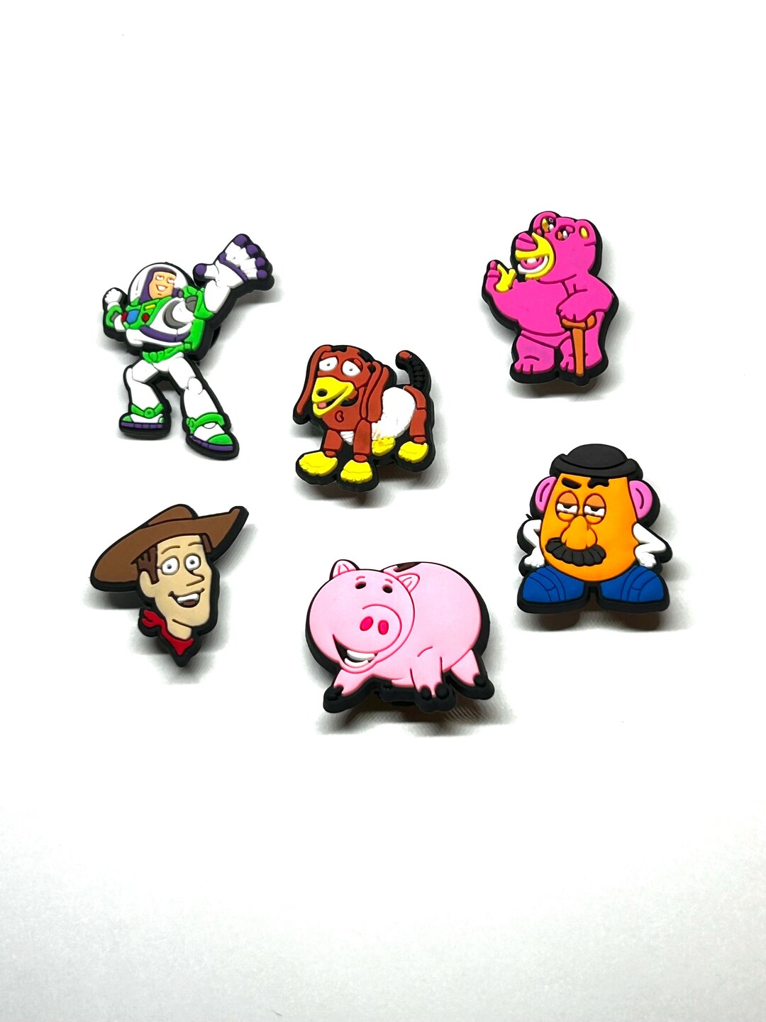 Toy Story Croc Jibbitz Shoe Charms Set of 6 Disney Slinky Dog Rex Lotso ...