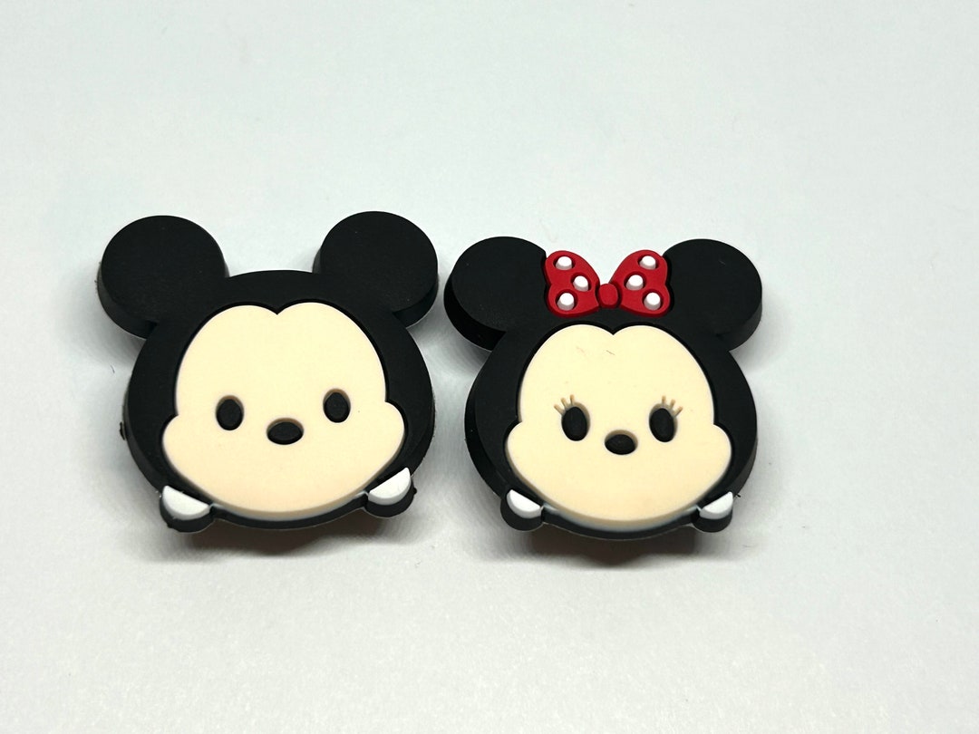 Set of 2 Mickey & Minnie Croc Jibbitz Shoe Charms Disney Mickey Mouse ...