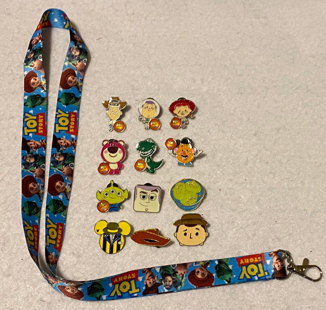 TOY STORY Disney Pins Lanyard Set - Lanyard Starter Set - Disney ...