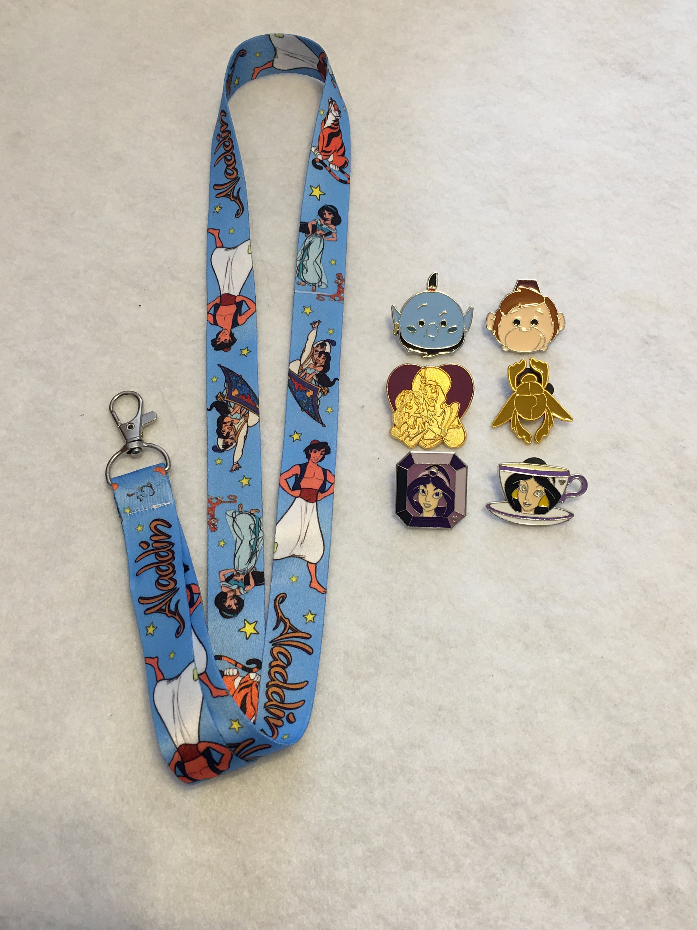 ALADDIN / JASMINE Disney Pin Lanyard Set Lanyard Starter Set | Etsy