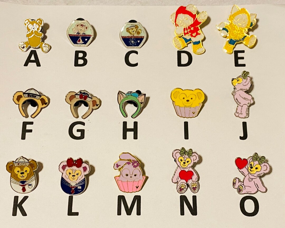 Disney Pins 7 Your Choice Duffy the Bear, Shellie May, and Friends - Etsy