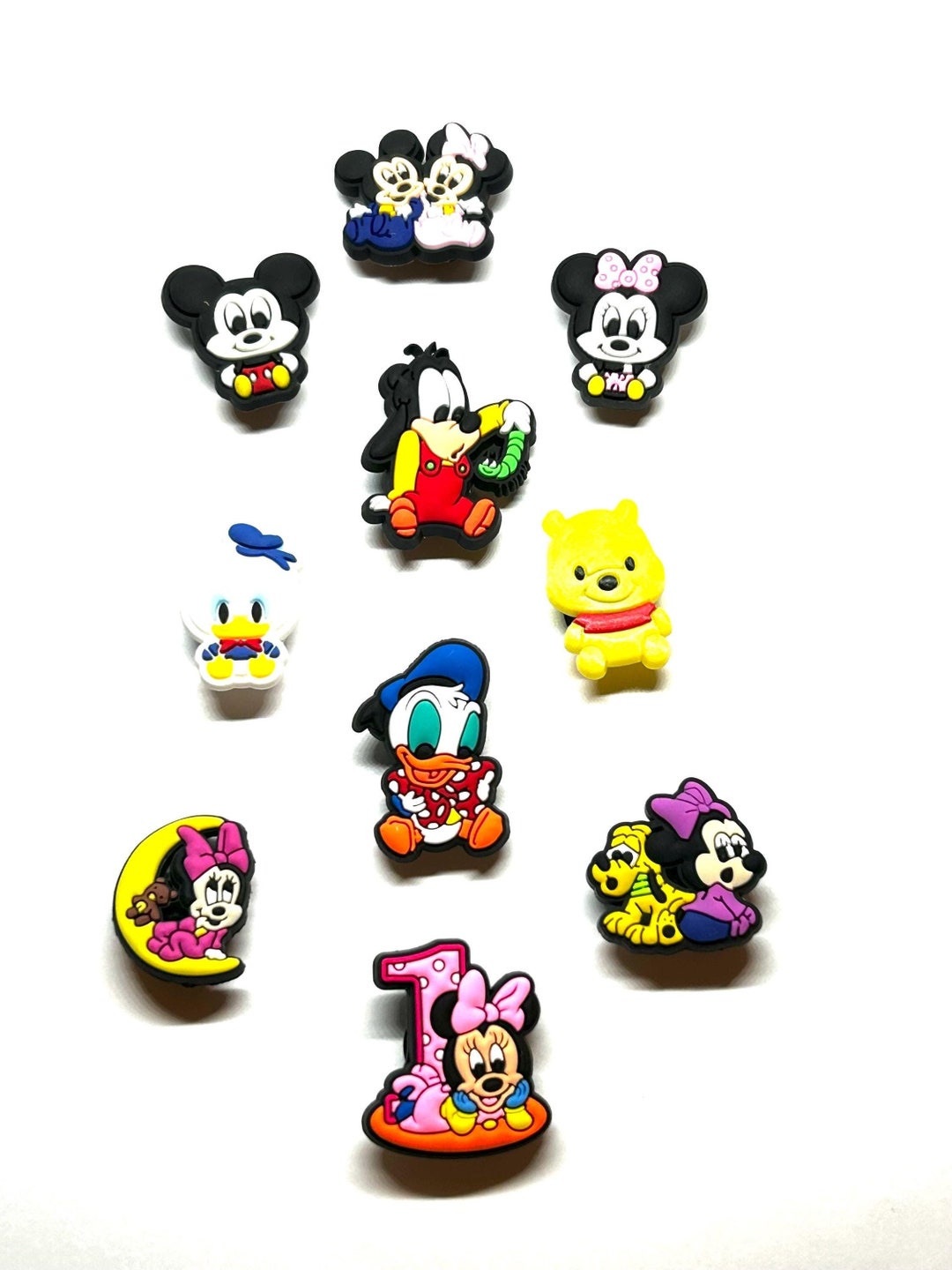 Baby Mickey Mouse & Friends 10 Piece Croc Jibbitz Shoe Charms Disney ...