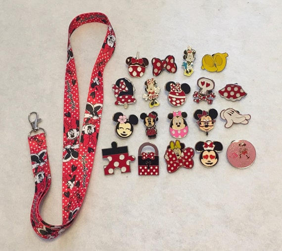 MINNIE MOUSE Disney Pins Lanyard Set Lanyard Starter Set | Etsy
