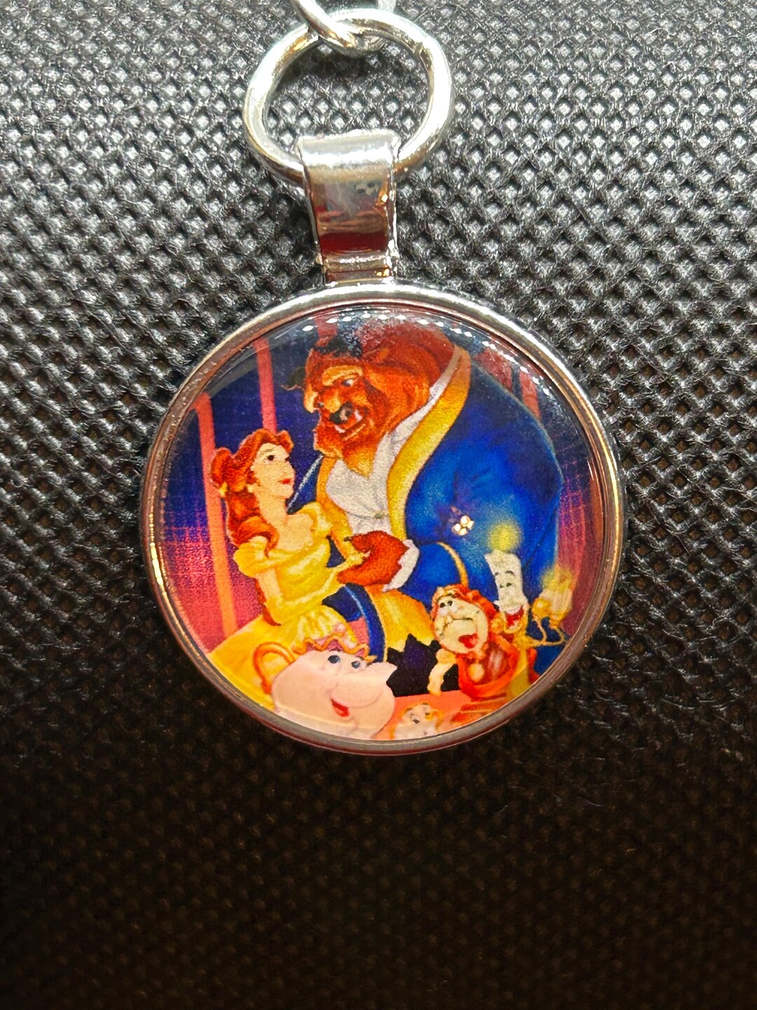 BEAUTY and the BEAST Keychain Heart Keyring Disney Gift Stocking ...