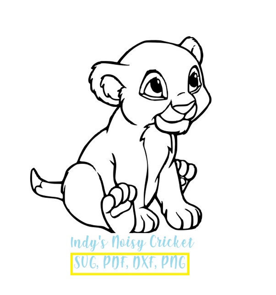 Disney Baby Simba Nala Lion King SVG Vector | Etsy