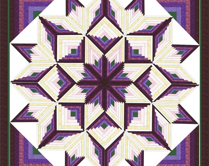 Handmade Amish Compass Star Quilt: Lancaster County Heirloom, Queen ...
