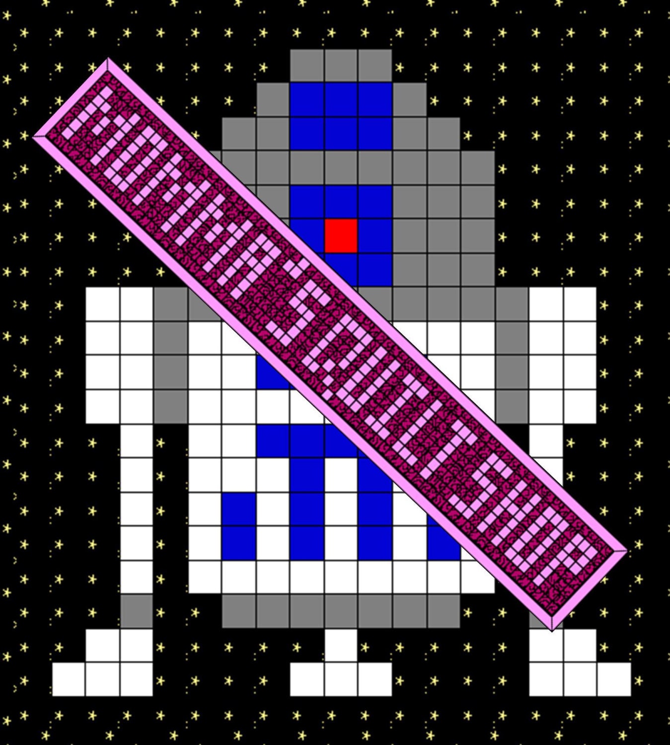 R2D2 Star Wars Quilt Block Pattern PDF INSTANT DOWNLOAD - Etsy