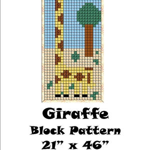 Giraffe Patchwork Quilt Block Pattern - Etsy