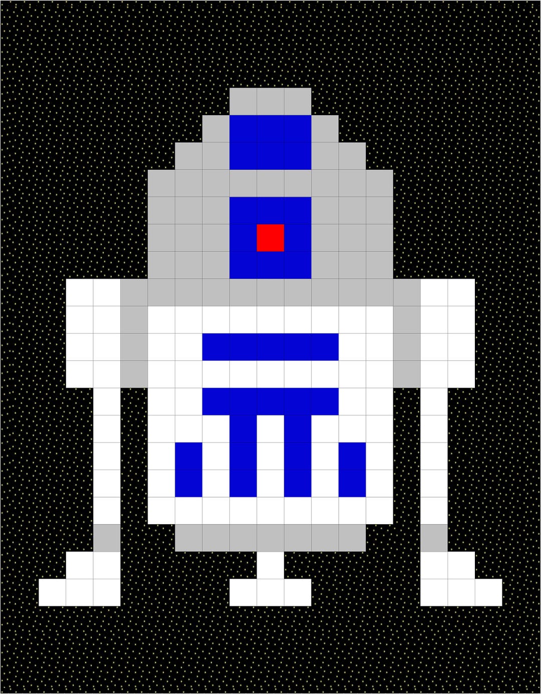 R2D2 Crib Size Quilt Pattern PDF INSTANT DOWNLOAD - Etsy