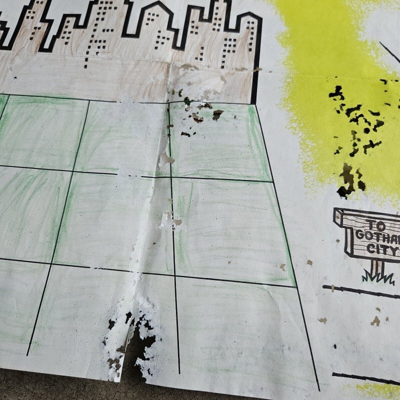 1966 BATMAN Activity Box Whitman Batman & Robin TV Show Punchouts ...