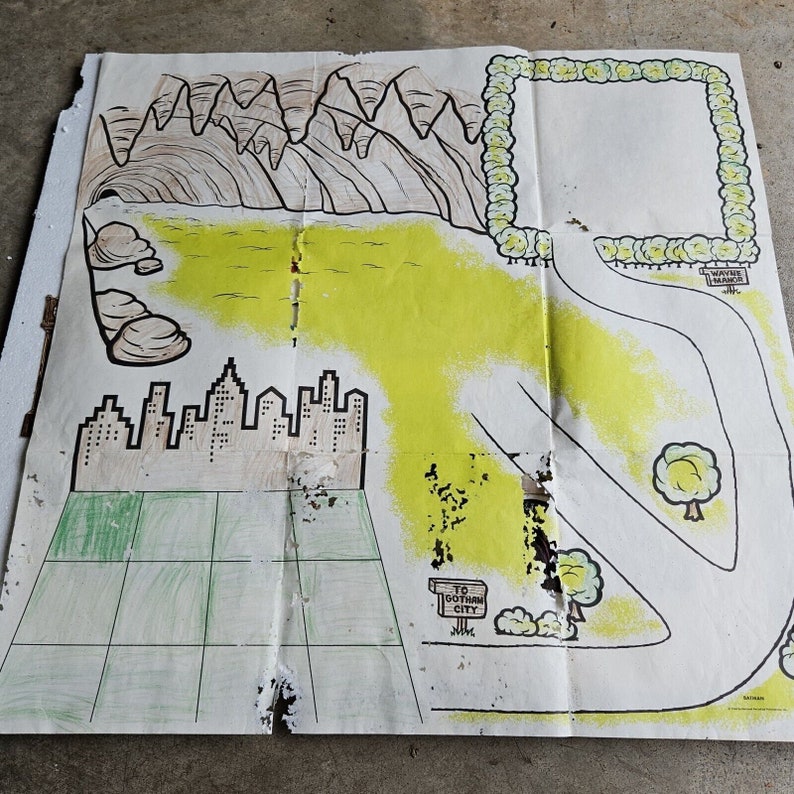 1966 BATMAN Activity Box Whitman Batman & Robin TV Show Punchouts ...