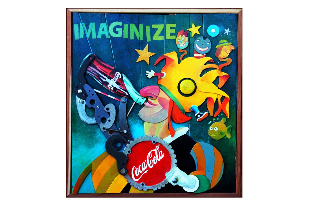 Imaginize Coca Cola by Tpmckee Modern Abstract Original 3D Wood Wall ...