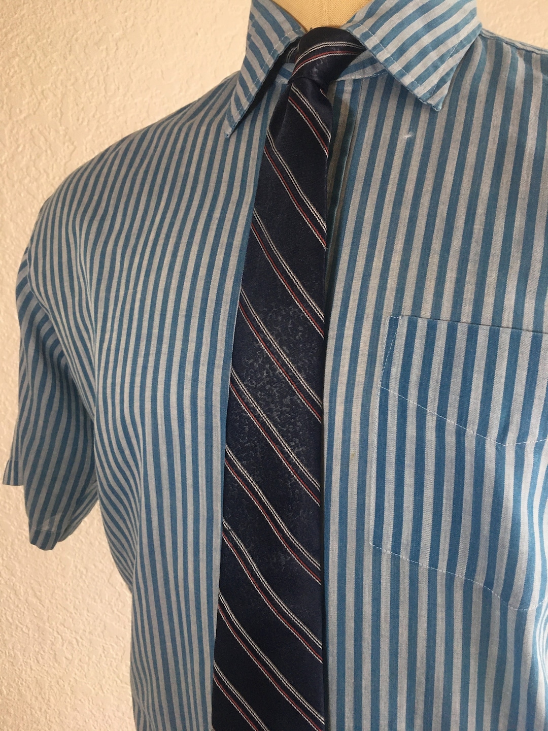 Vintage MENS 80s Ties by Legacy Fantasy Iridescent Blue White - Etsy