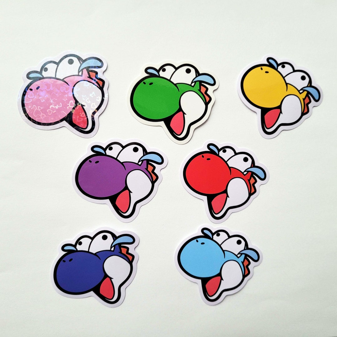 7 Colors Bundle - Laughing Yoshi Sticker - Etsy