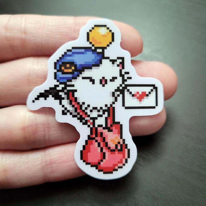 8 Bit Messenger Moogle Sticker - Etsy