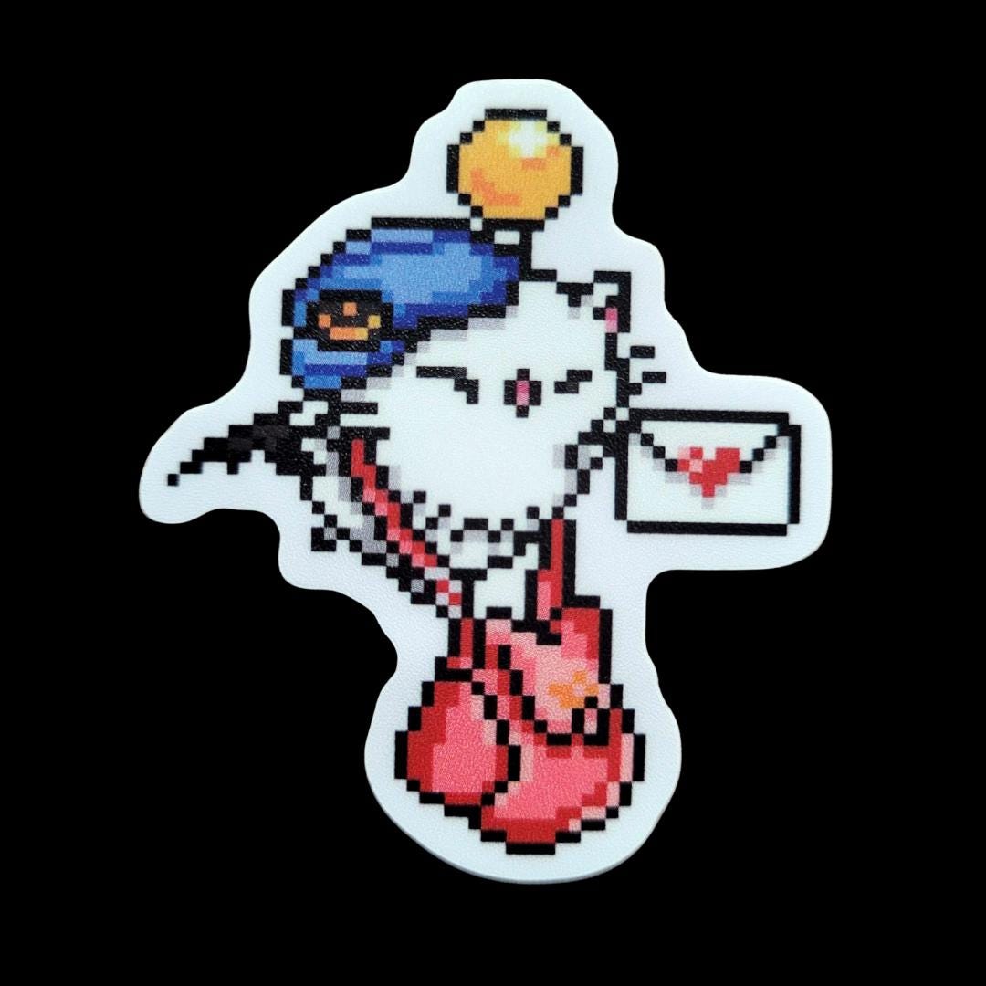 8 Bit Messenger Moogle Sticker - Etsy