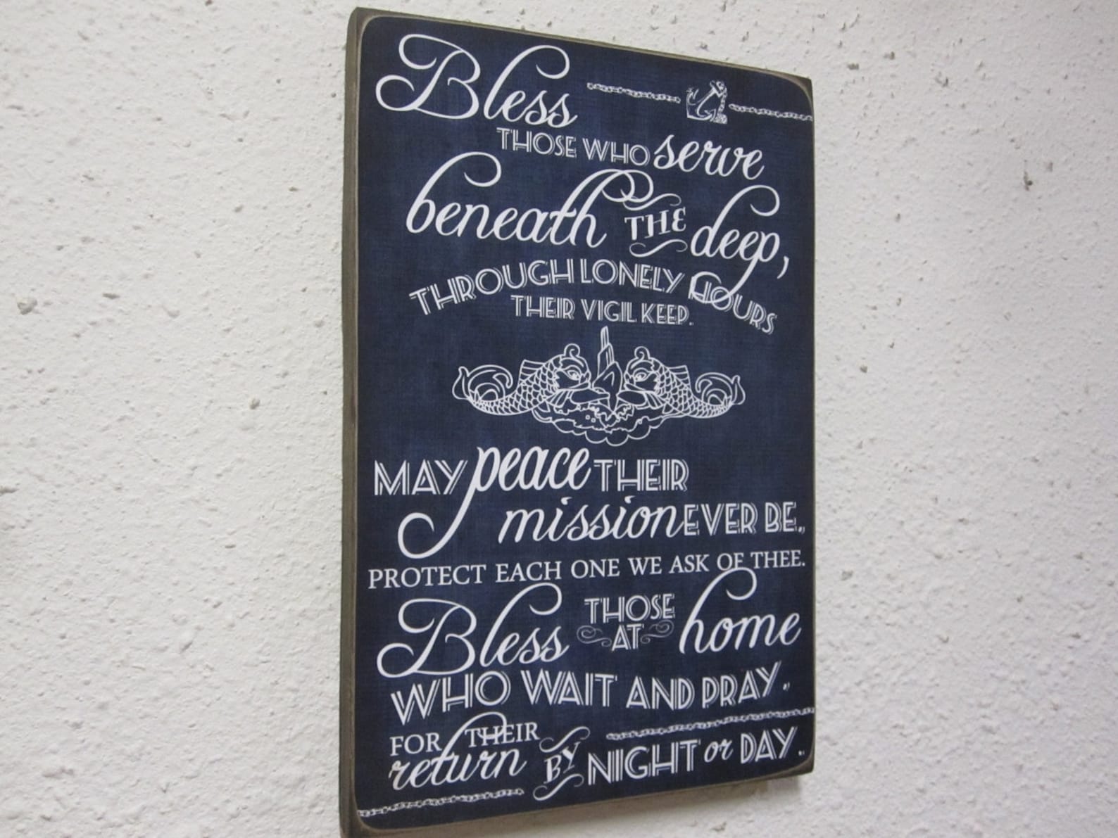 Submariner's Prayer Sign - Wood Submarine Navy Sign - Deployment Sign ...