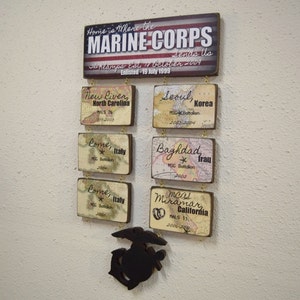 Marine Corps Home Sign, US Marines Sign, Marine Corps, USMC, Home is ...