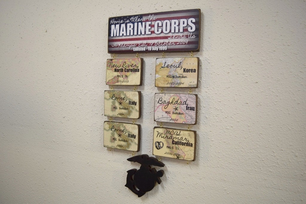 Marine Corps Home Sign US Marines Sign Marine Corps Sign - Etsy