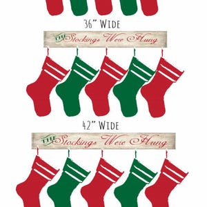 Custom Stocking Display Sign - Stocking Hanger - Christmas Stocking ...