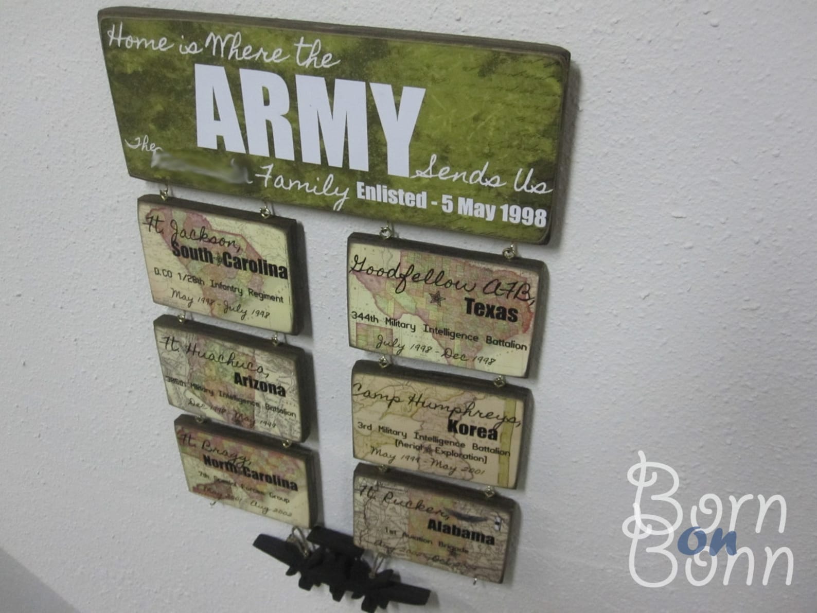 Army Sign - Duty Station Sign - "home is Where the ARMY Sends Us ...