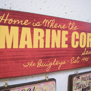 Marine Corps Home Sign, US Marines Sign, Marine Corps, USMC, Home is ...