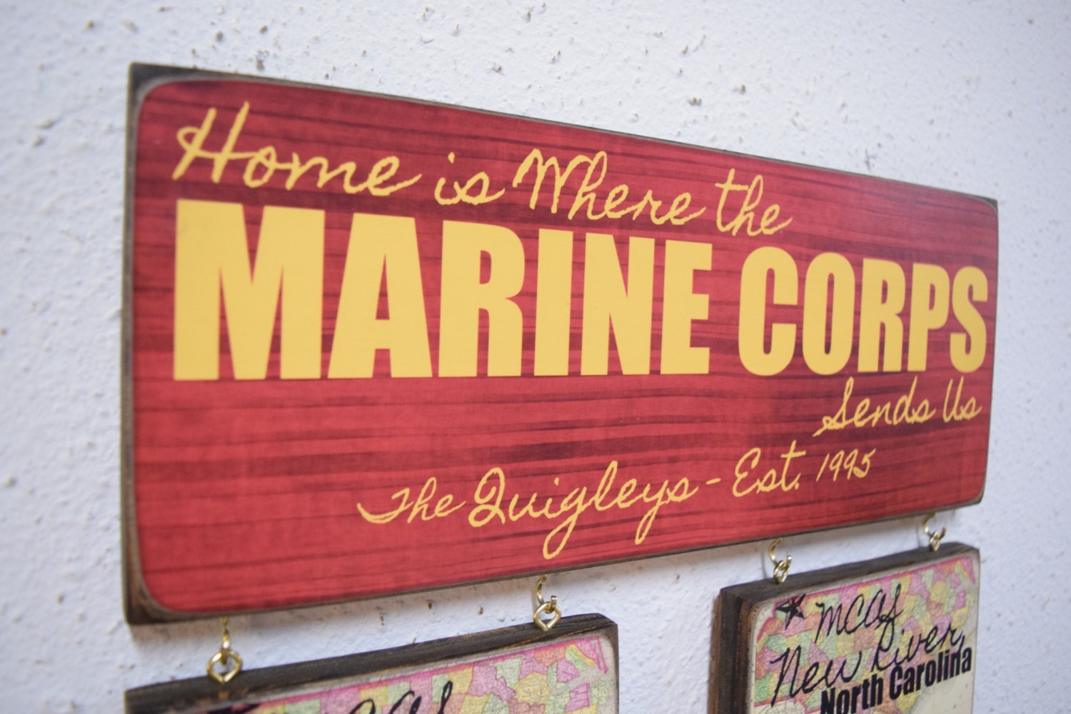 Marine Corps Home Sign, US Marines Sign, Marine Corps, USMC, Home is ...