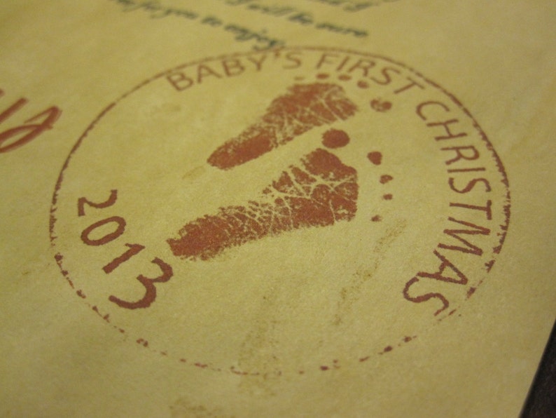 Baby's First Christmas Letter From Santa Claus CUSTOM on Vintage Paper ...